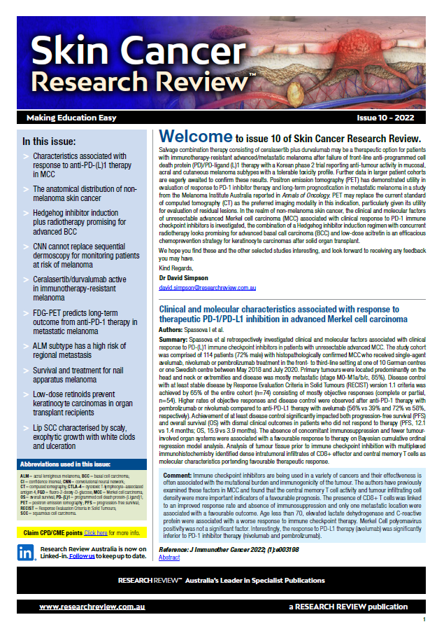 Skin Cancer Research Review Australian Free Update | Skin Cancer ...