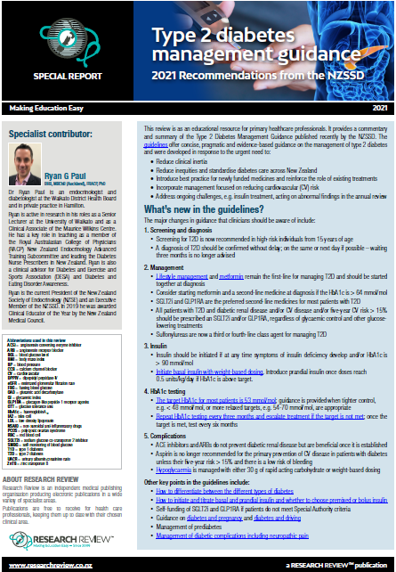 Diabetes & Obesity Research Review Free NZ Update | Special Report ...