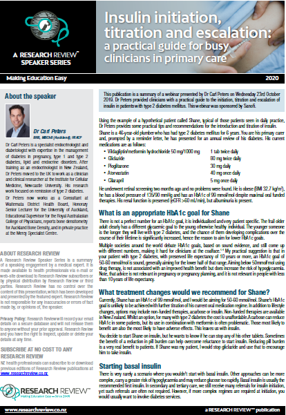 Diabetes & Obesity Research Review Free NZ Update | Speaker Series ...